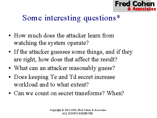 Some interesting questions*