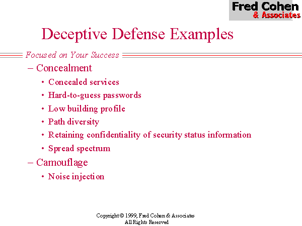 Deceptive Defense Examples