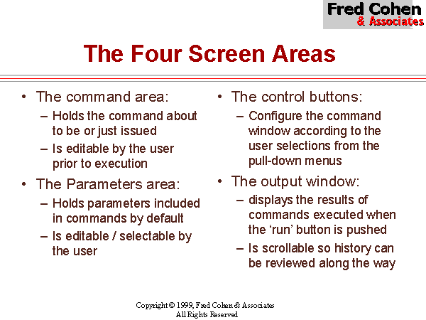 The Four Screen Areas